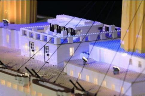 The autistic child used Legos to create a lifelike Titanic model. It is ...